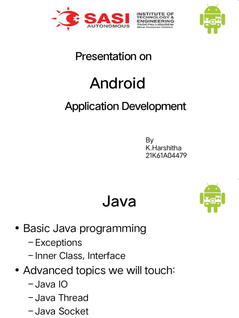 Google Androidm | PDF | Android (Operating System) | Java (Programming Language)