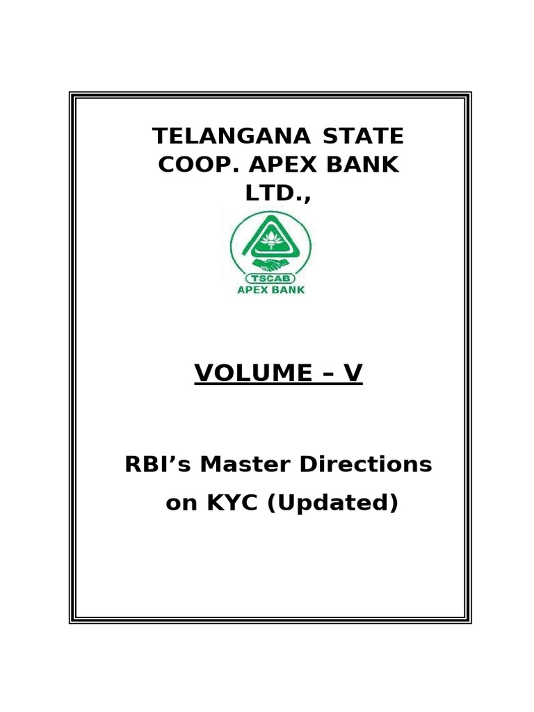 KYC Master Directions 2023 Update | PDF | Wire Transfer | Terrorism ...