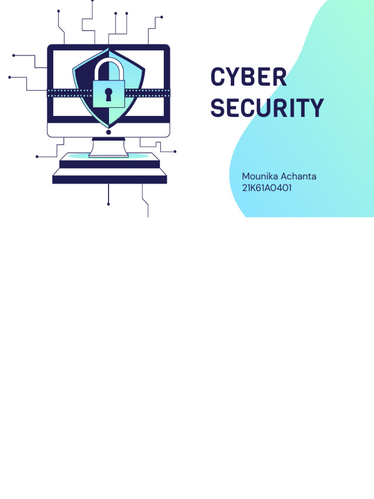 Cyber Security | PDF | Security | Computer Security