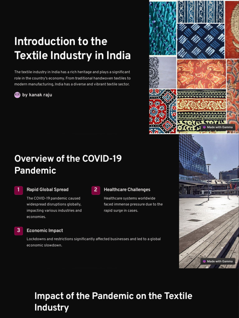 COVID-19 Impact on India's Textile Industry | PDF | Textiles ...