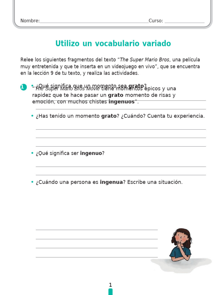 Actividades de Comprensión Lectora | PDF