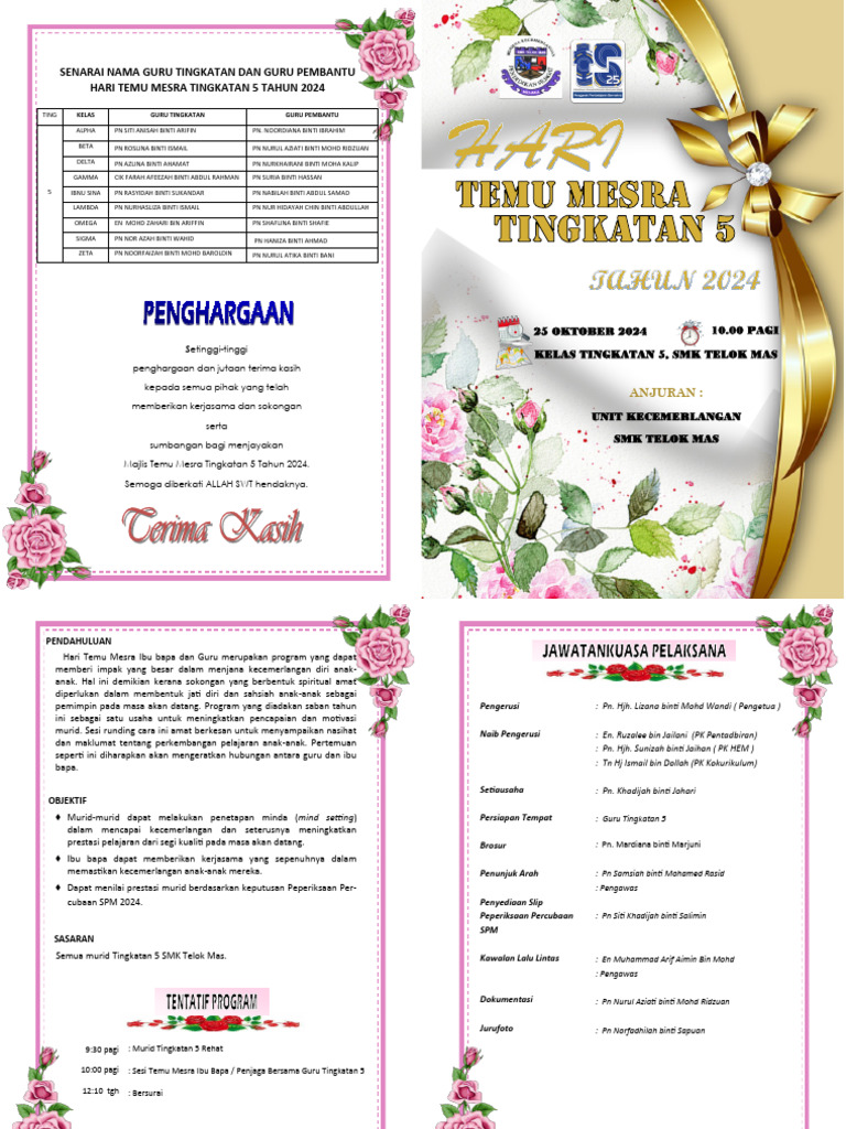 Hari Temu Mesra Tingkatan 5 Tahun 2024 | PDF