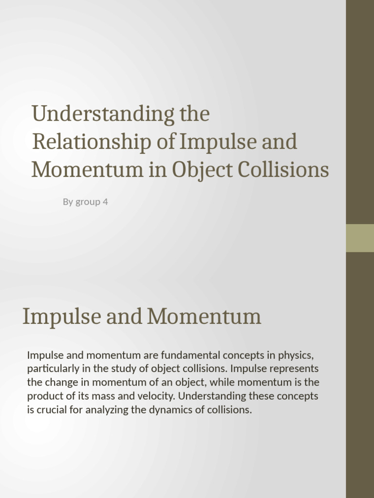 Impulse-Momentum in Object Collisions | PDF | Collision | Momentum