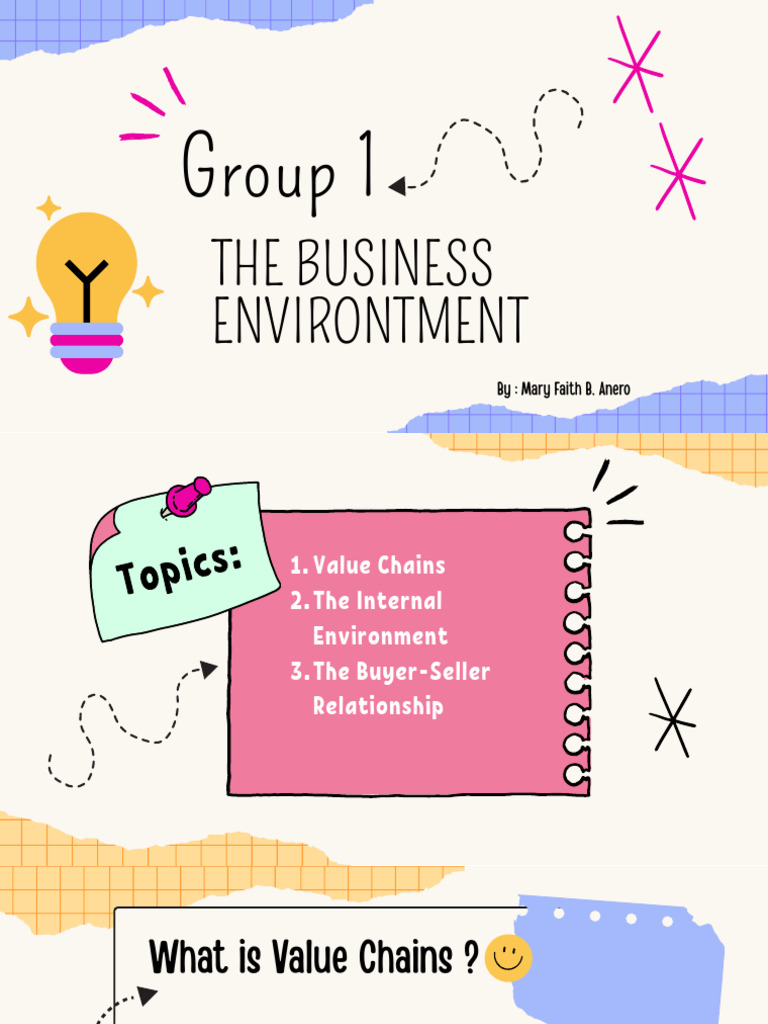Business Environment: Value Chains & Relationships | PDF | Sales ...