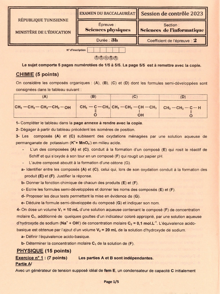Bac 2023 Info-Controle | PDF