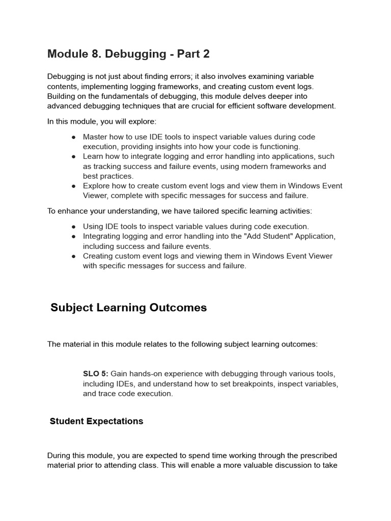 Advanced Debugging Techniques Guide | PDF | C++ | Debugging