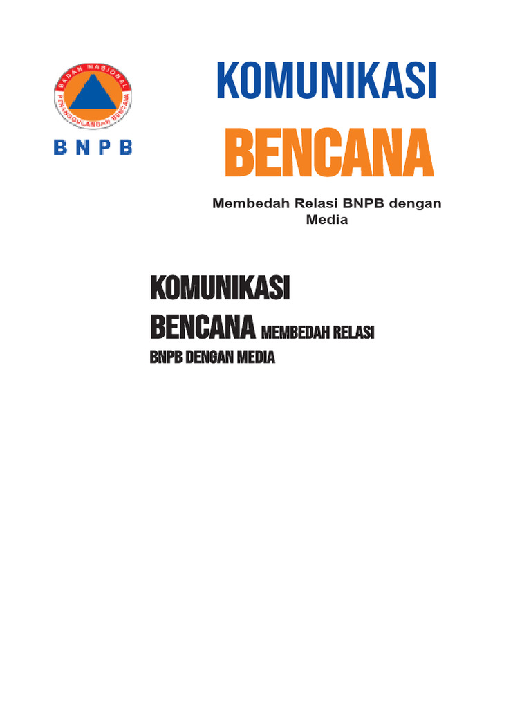 Relasi BNPB dan Media dalam Bencana | PDF | Politik | Ilmu Sosial