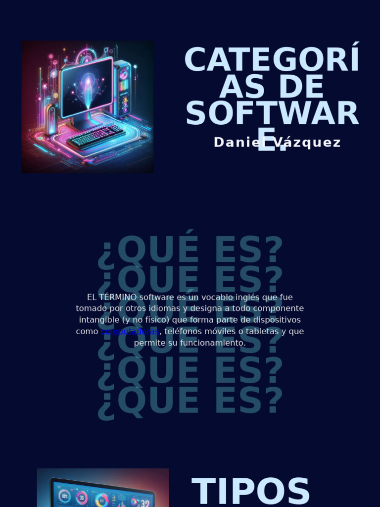 Categorías de Software. | PDF