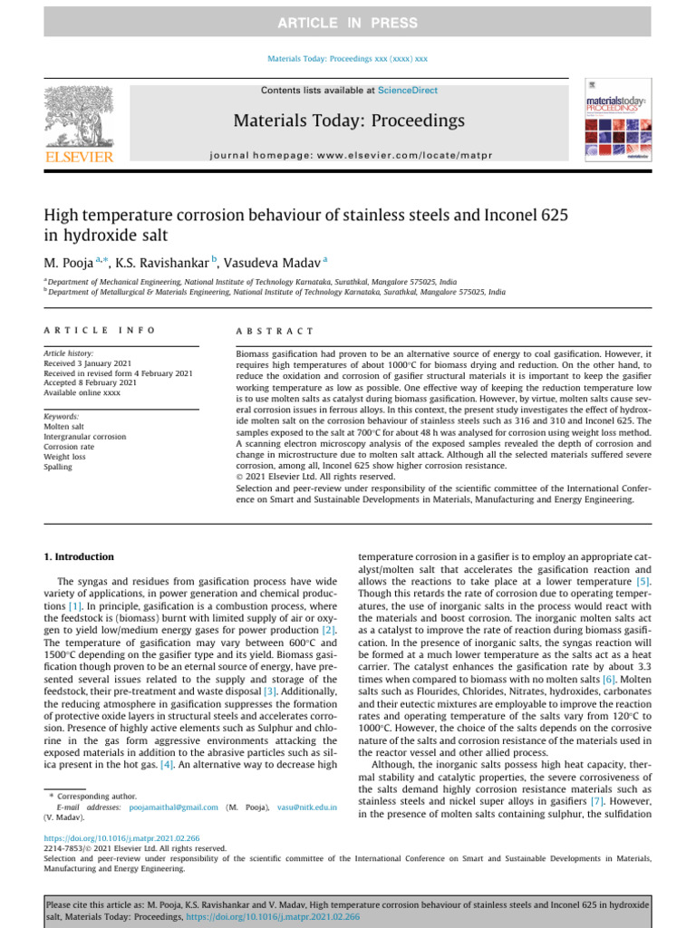 Sodium Hydroxide Severe Corrosion Behavior | PDF | Corrosion | Gasification