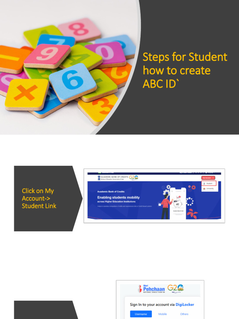 Creating Your ABC ID: Step-by-Step Guide | PDF