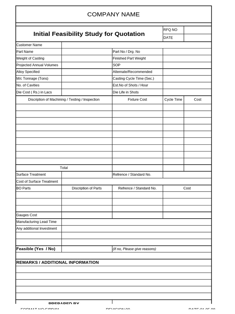 Feasibility Format | PDF