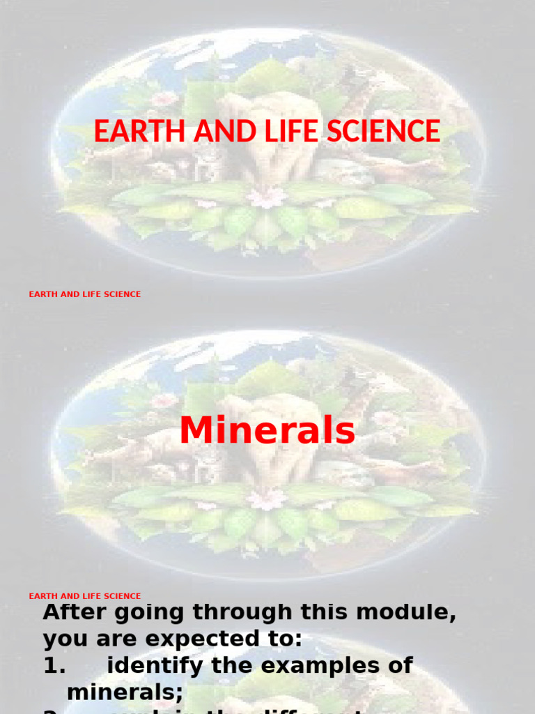 3 Earth and Life Science | PDF | Minerals | Hardness