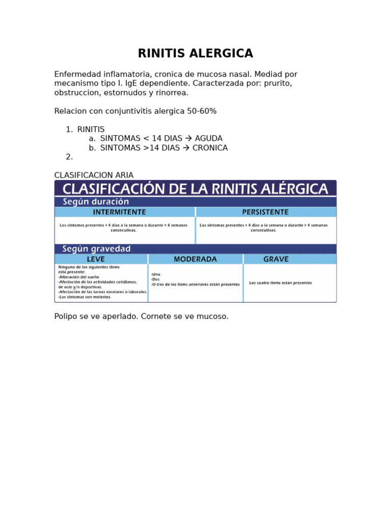 Rinitis Alergica | PDF | Tecnología