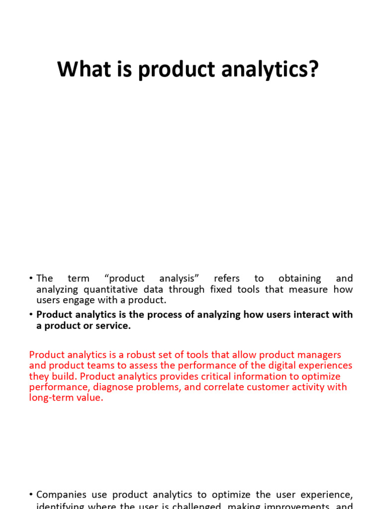 What Is Product Analytics | PDF | Analytics | Performance Indicator