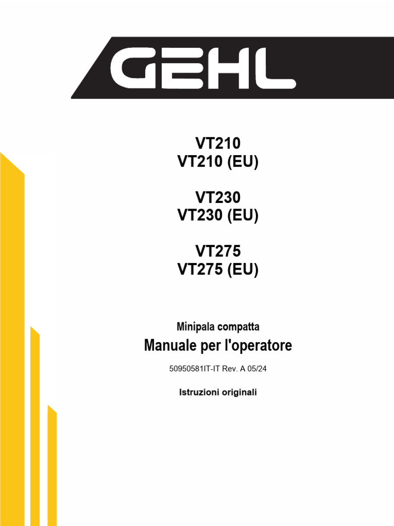 Manuale VT210 | PDF