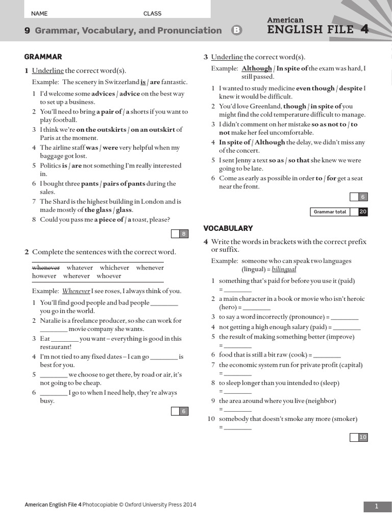 AEF4-File9-TestB (WWW - Languagecentre.ir) | PDF | Advertising ...