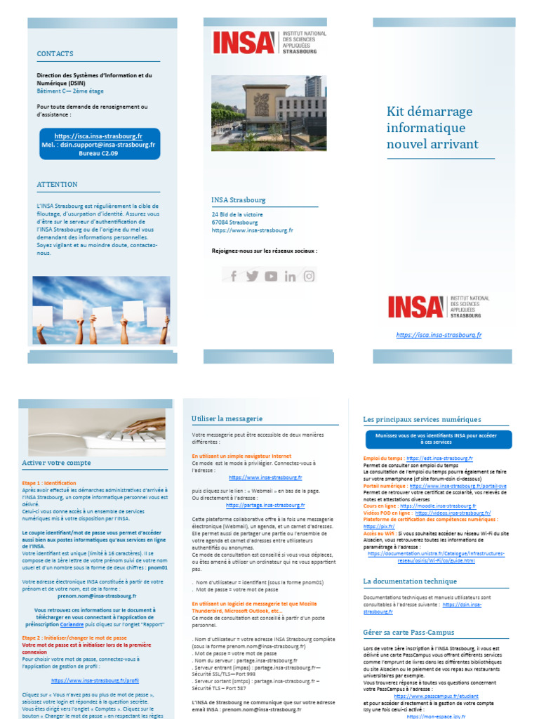 Kit de démarrage INSA Strasbourg 2024 | PDF