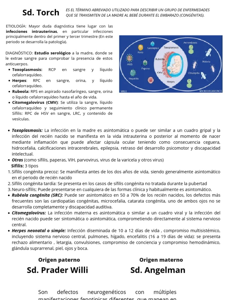 Sd. Torch | PDF | Medicina | Epidemiología