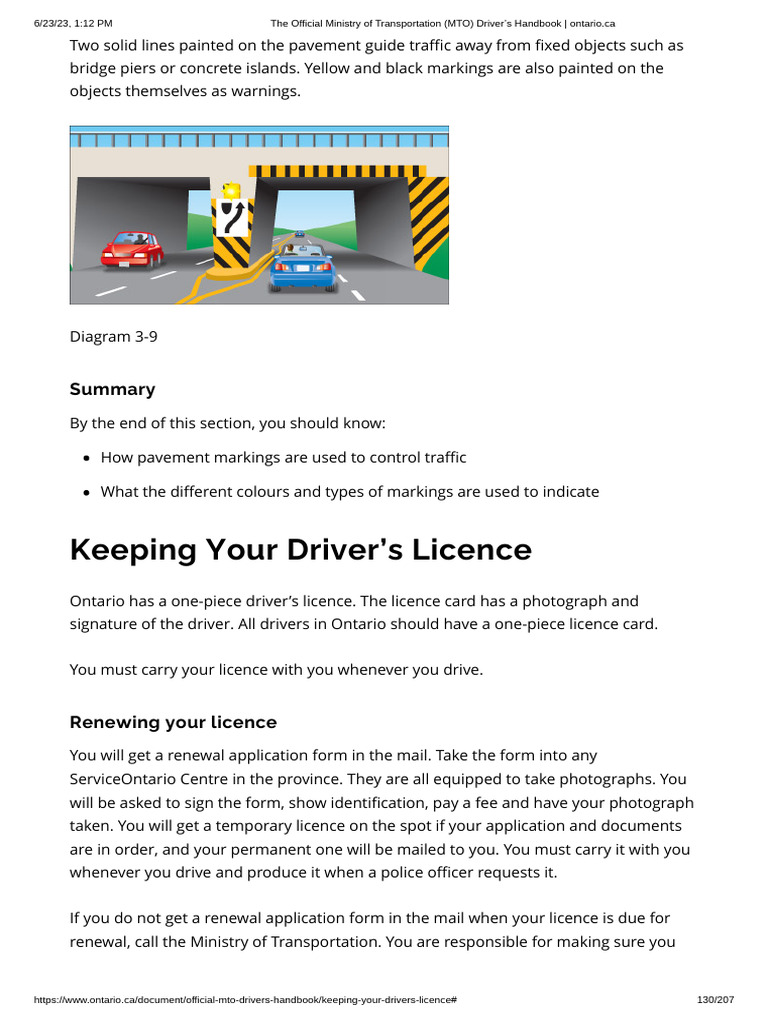 Ontario Driver's Licence Guidelines | PDF | Driving Under The Influence ...