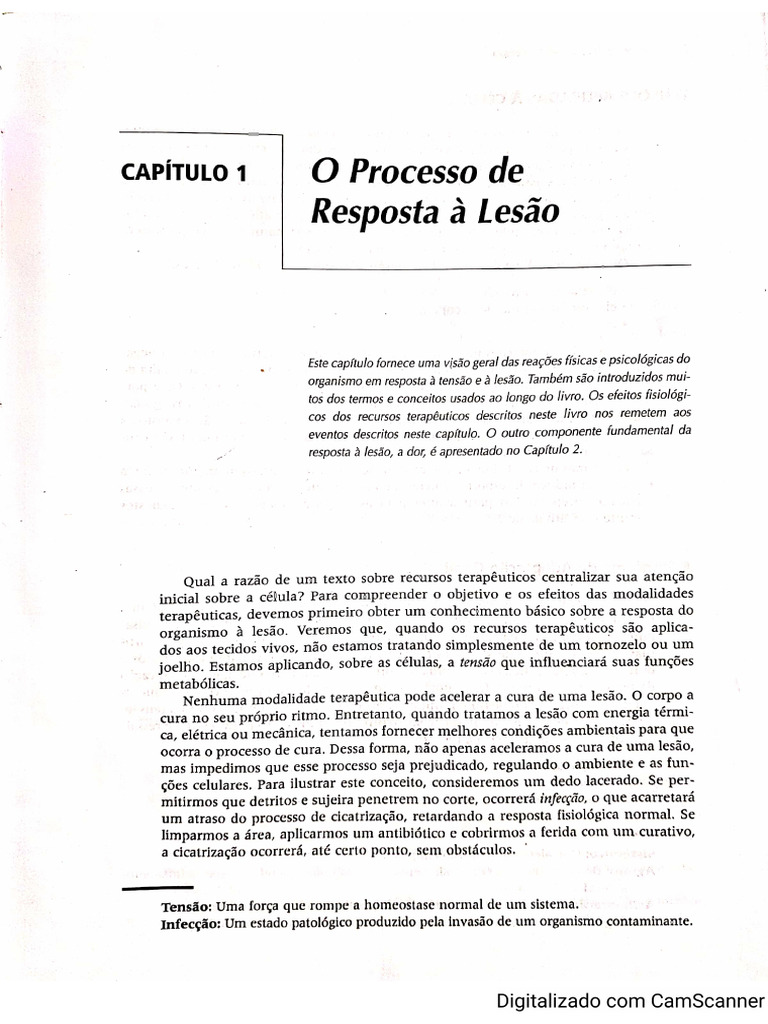 Starkey - Cap 1 - O Processo de Resposta À Lesã - 240819 - 074138 | PDF