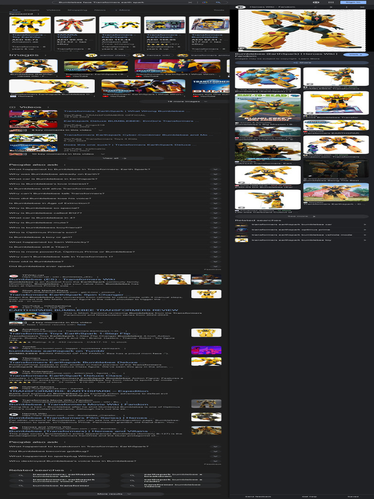 Bumblebee Face Transformers Earth Spark - Google Search | PDF ...