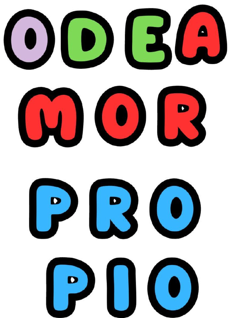 Amor Propio Letras y Frasco | PDF