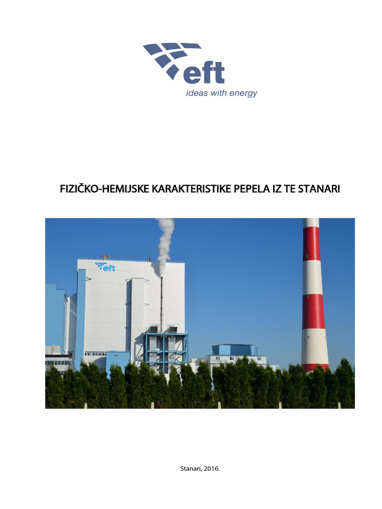 FIZICKO HEMIJSKE KARAKTERISTIKE PEPELA TE Stanari | PDF
