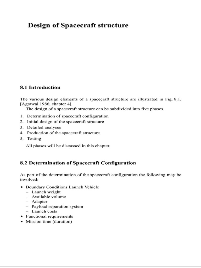 Unit 2 Spacecraft Structure | PDF
