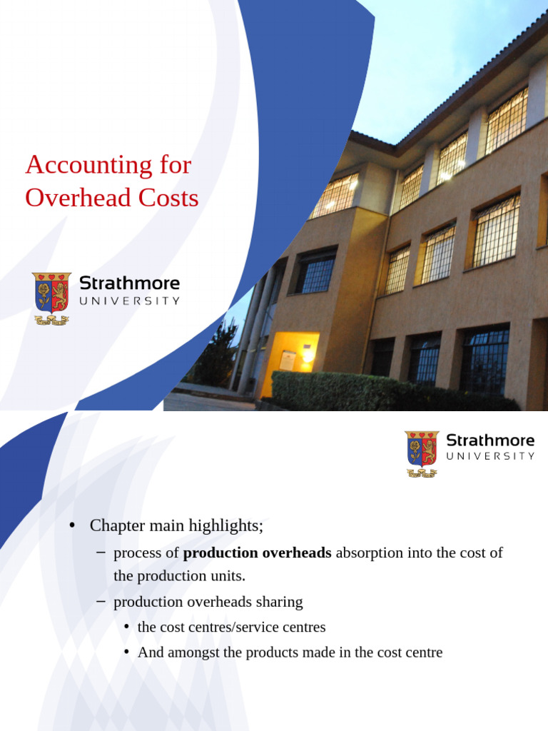 Overhead Cost Accounting Explained | PDF | Cost Of Goods Sold ...