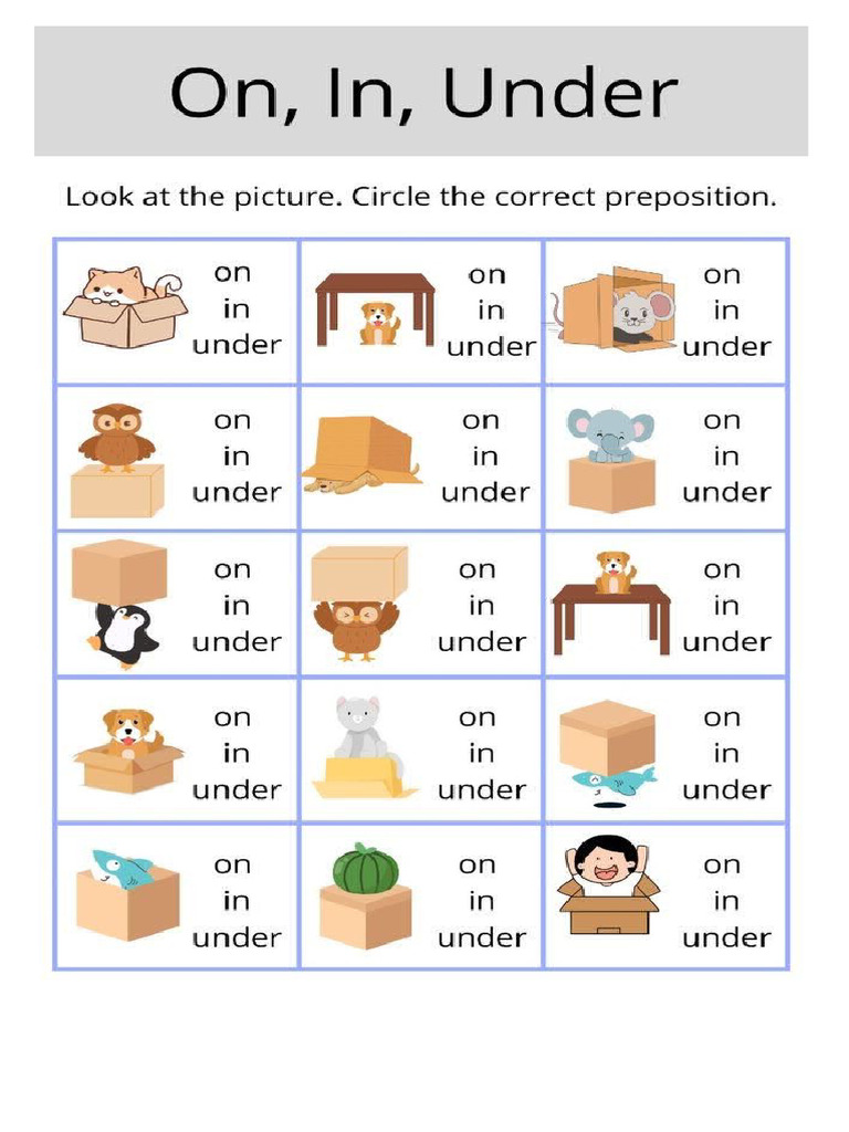 Soal Preposition of Place | PDF