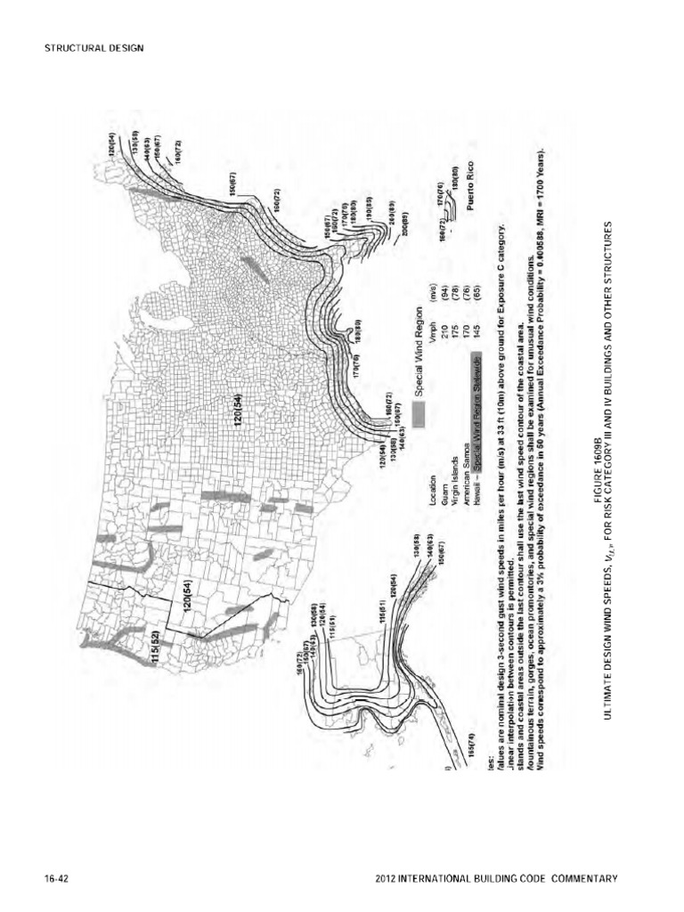 IBC 2012-2015 Wind Chart - CAT III | PDF