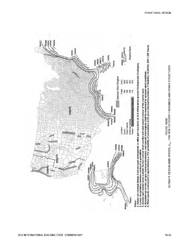 IBC 2012-2015 Wind Chart - CAT I | PDF