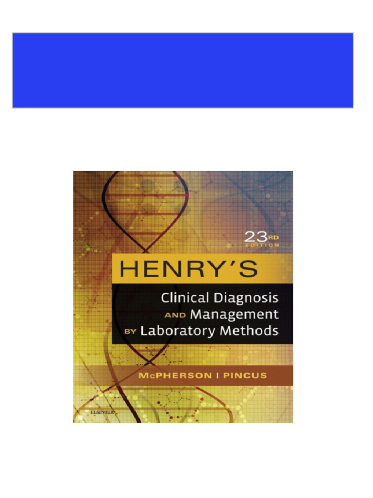 Henry'S Clinical Diagnosis and Management by Laboratory Methods 23Rd Ed Edition Mcpherson ...