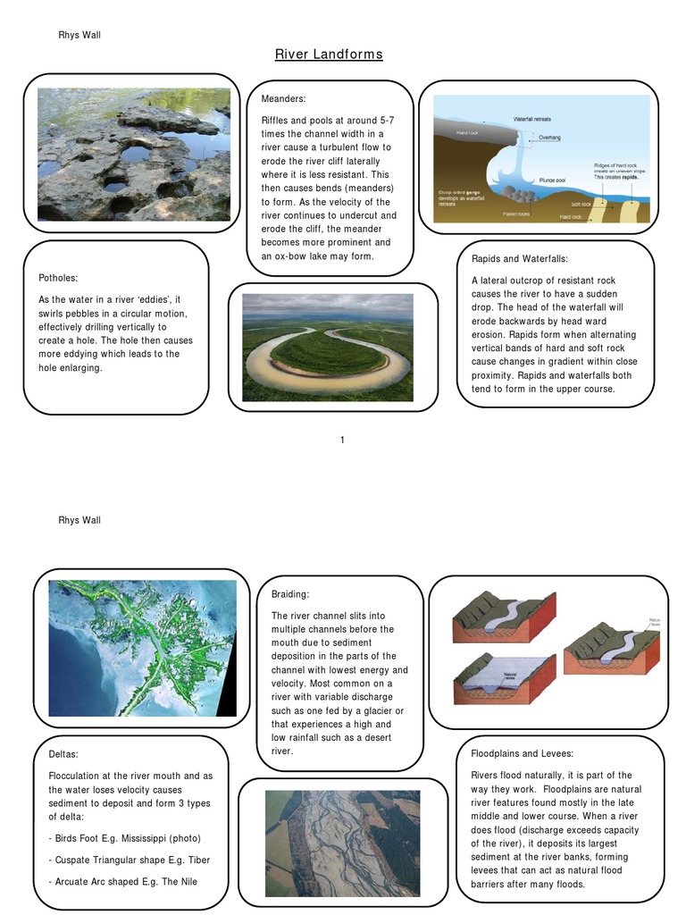 6 - River Landforms | PDF | Travel