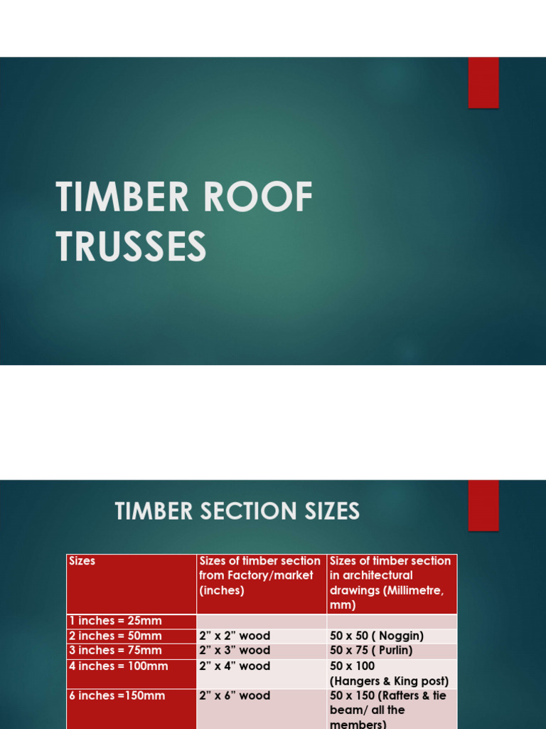 Timber Roof Truss Slides | PDF | Home & Garden