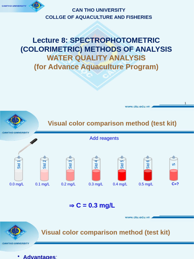 8 - Colorimetric Methods of Analysis | PDF | Color | Spectrophotometry