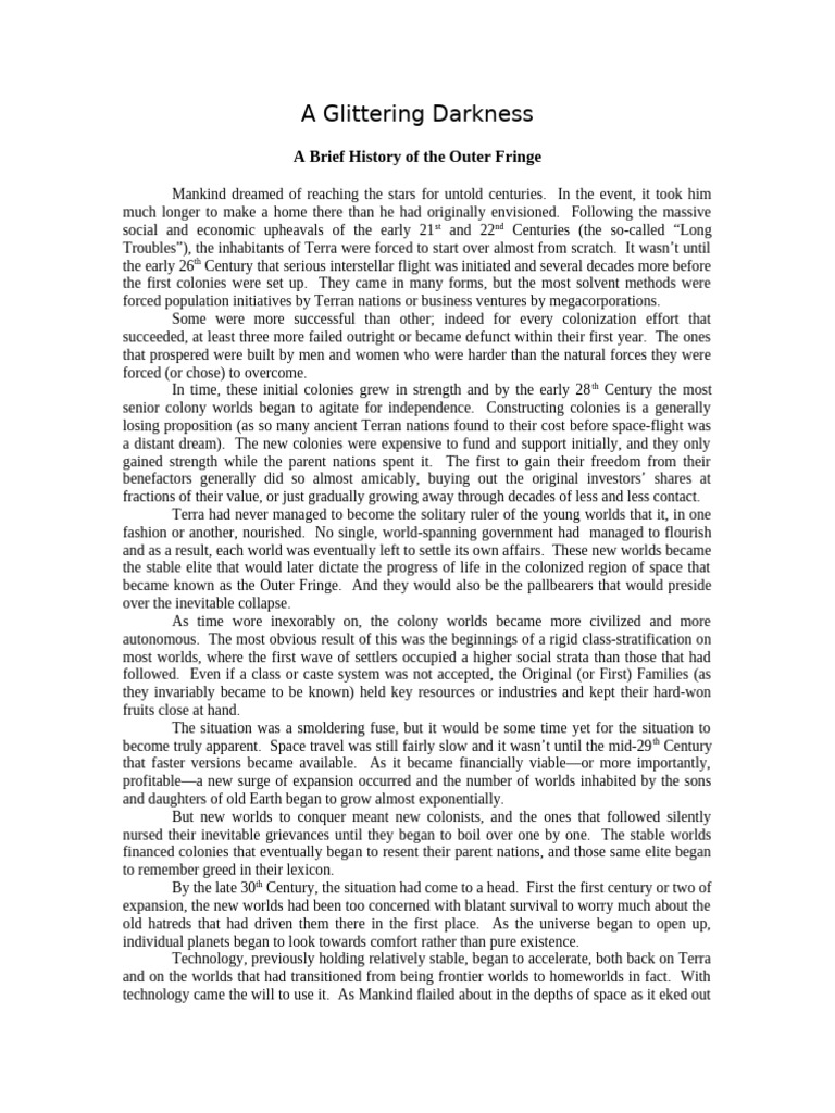 A Brief History of The Outer Fringe | PDF | Military | Military Science