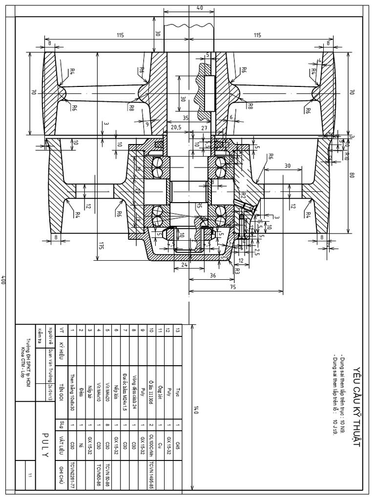 Puly Bat Cung Va Quay Tron Tkhao KT3 | PDF