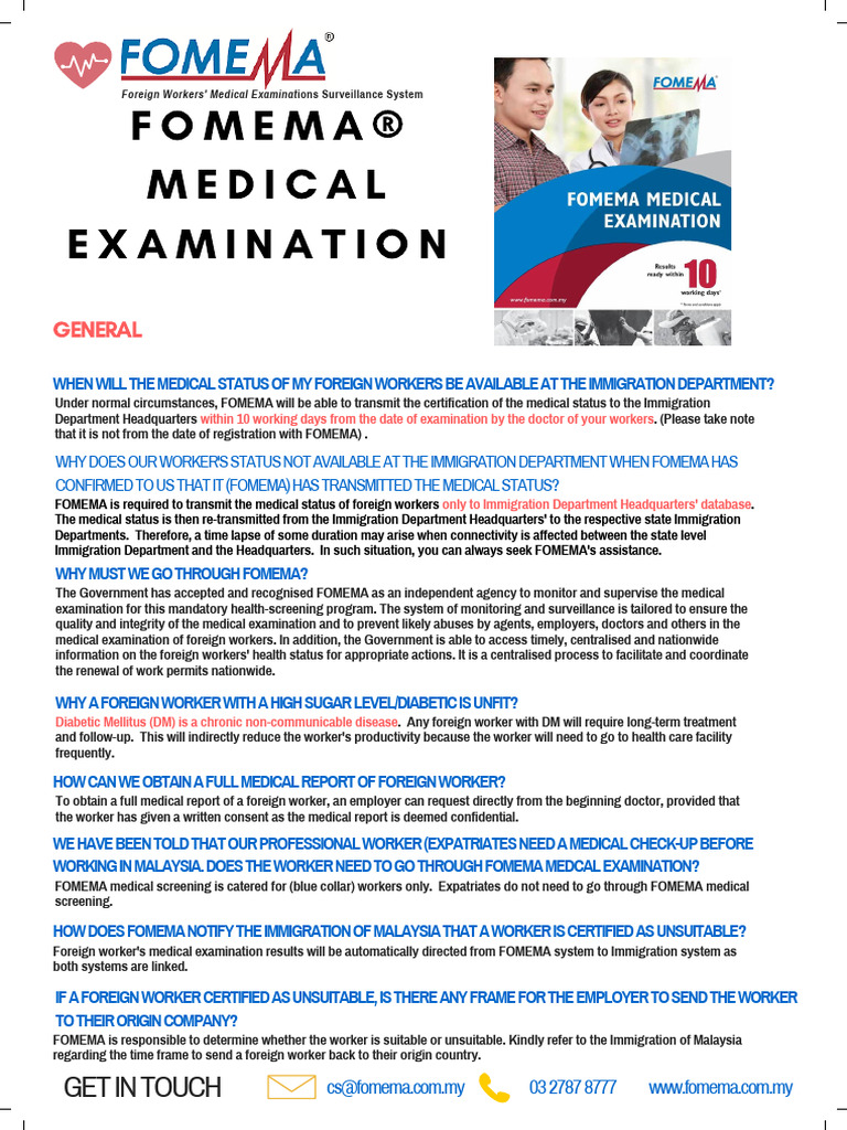 FOMEMA Medical Examination Results | PDF | Physical Examination | Diabetes