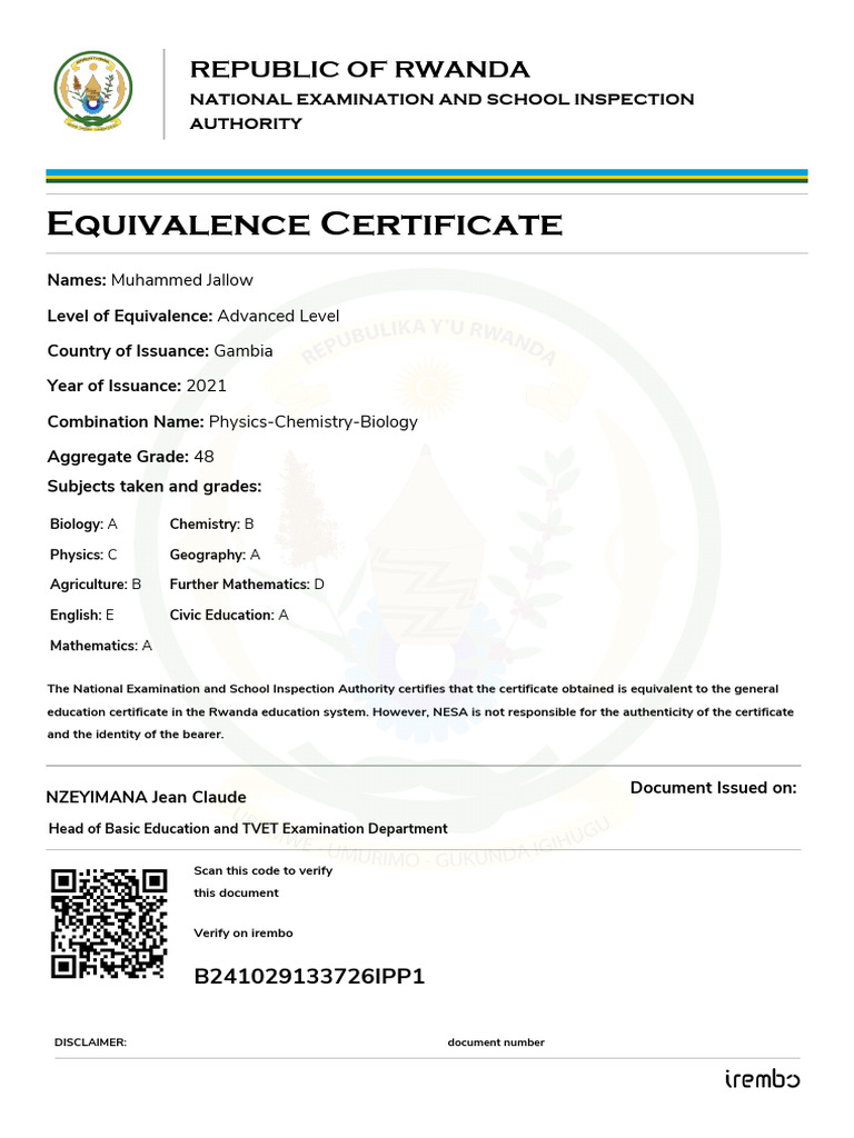 Application For Equating Foreign Qualifications - General Education - B241029133726ipp1 | PDF