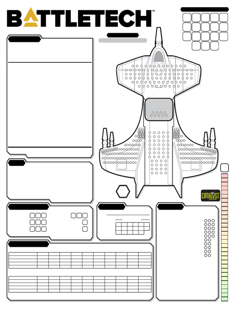 Aerospace Fighter Record Sheet Overview | PDF | Battle Tech