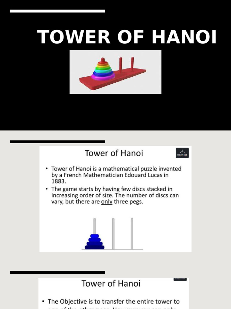 Tower of Hanoi | PDF