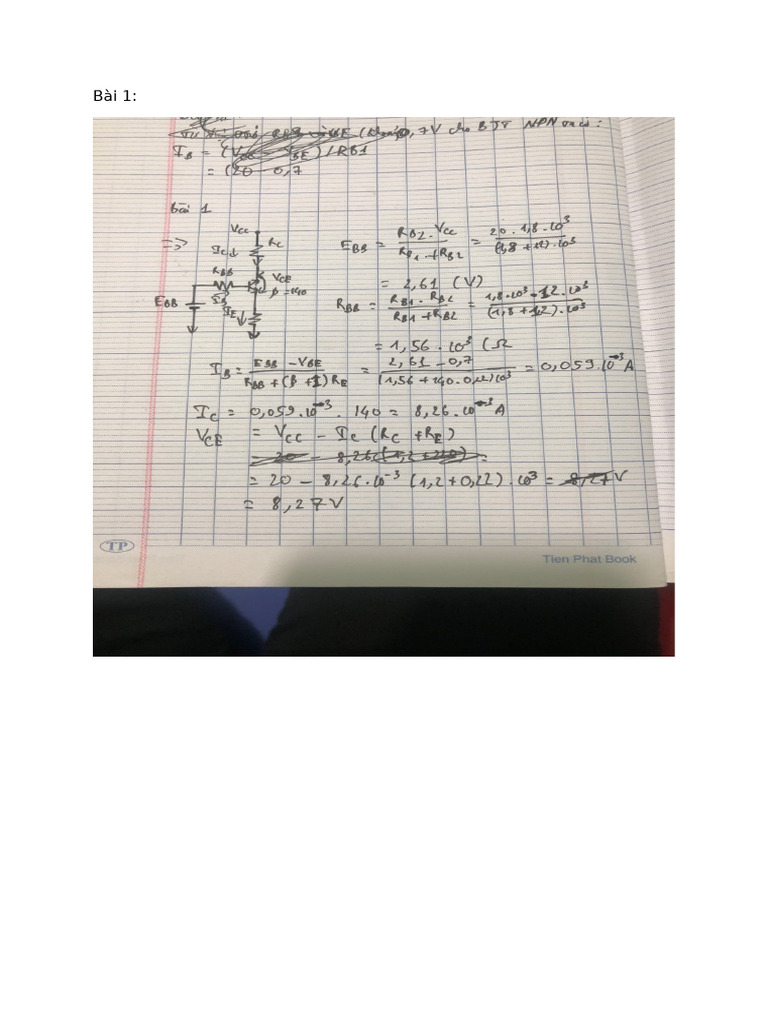 bai tap điện điện tử c5 | PDF