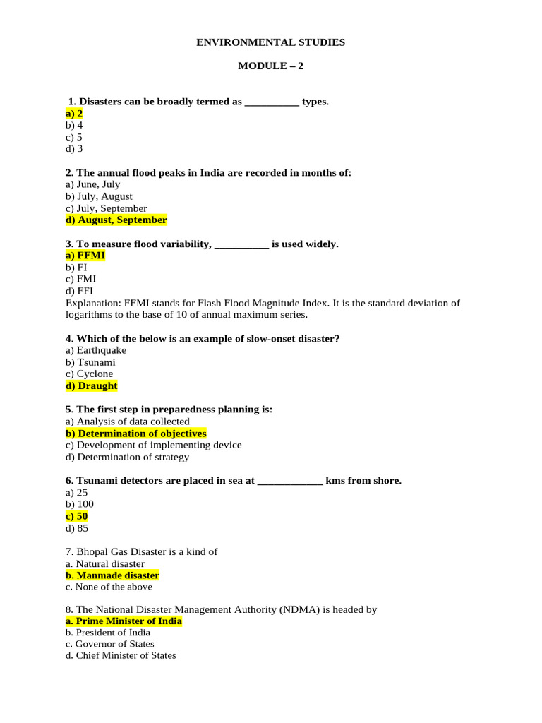 EVS 2nd IA Question Bank ECE & EEE | PDF | Soil | Atmosphere Of Earth