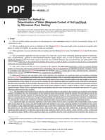 ASTM D2216-19 (1) | PDF | Soil | Water