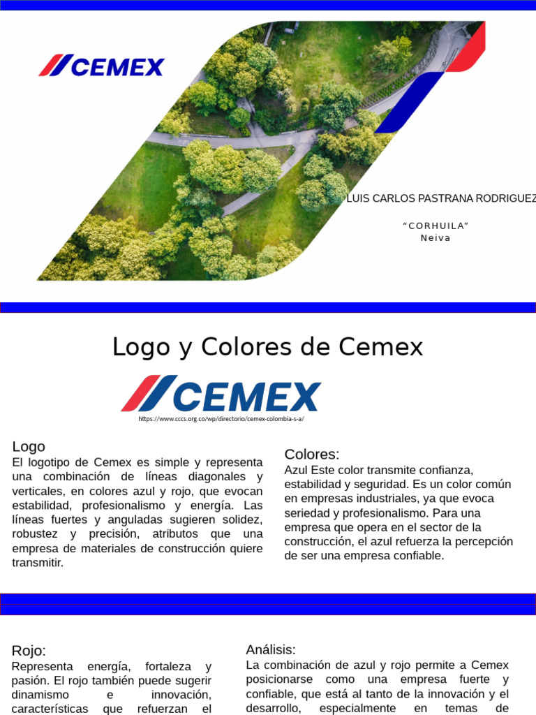 Logotipo y Colores de Cemex Colombia | PDF | Posicionamiento en ...