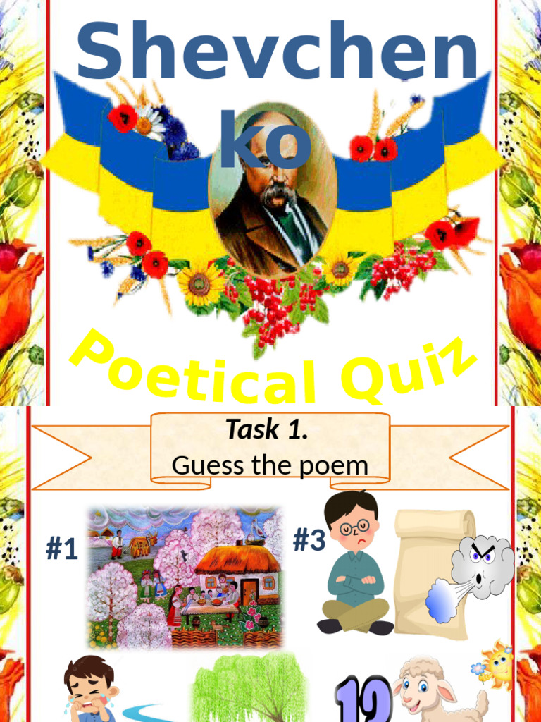 Shevchenko Poem Quiz and Analysis | PDF