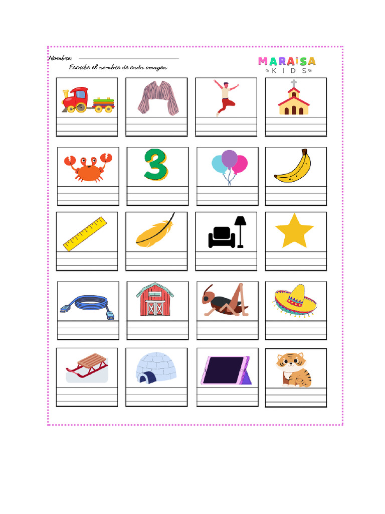 Dibujos Para Escribir PDF