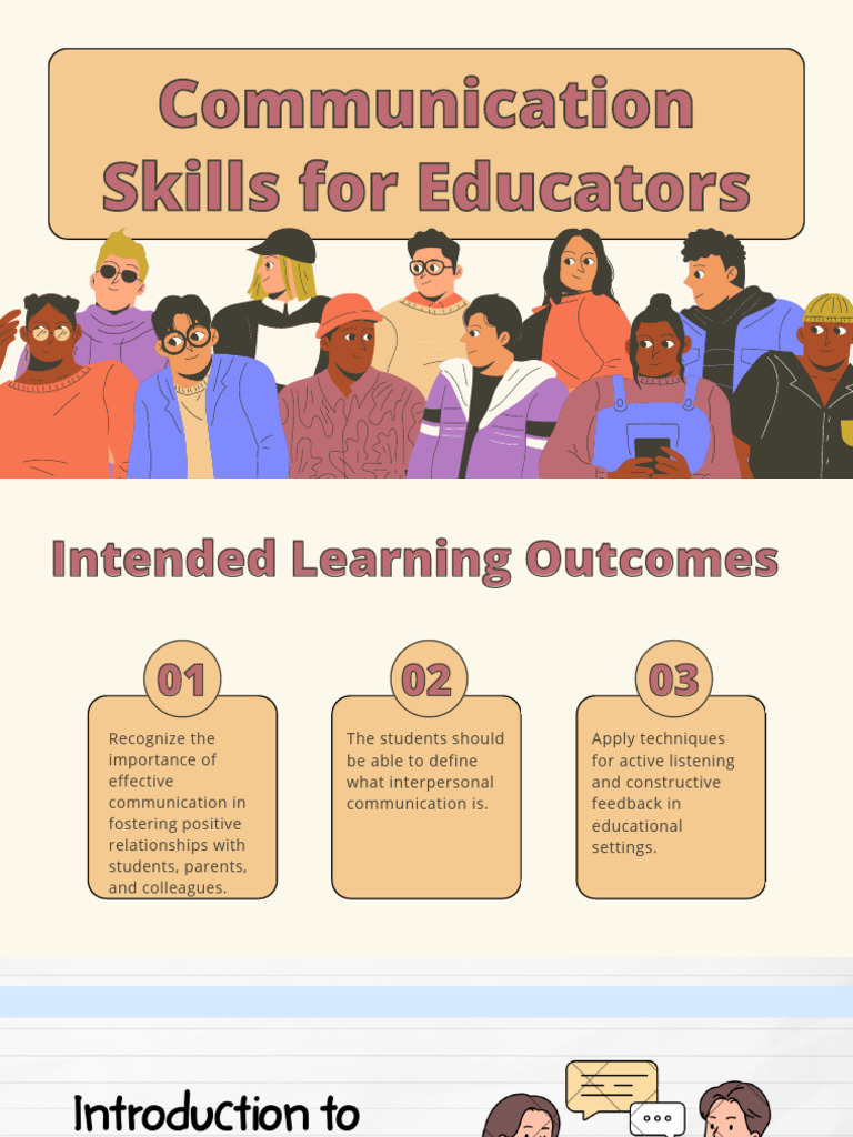 Module 3 Communication Skills For Educators | PDF | Communication | Body Language