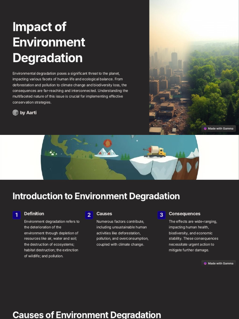 Impact of Environment Degradation | PDF | Environmental Degradation | Climate Change